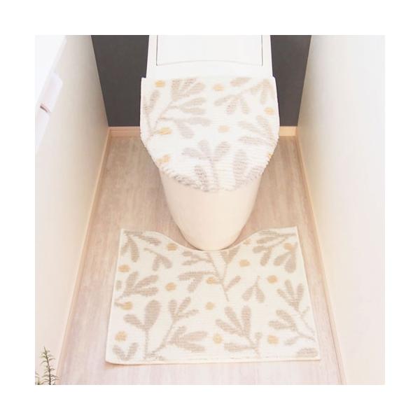 ●やさしい色合いの北欧風デザインであたたかなトイレ空間を演出。●フタカバーは粘着シート仕様で、U・O型/洗浄・暖房型どの型にも対応可能な兼用フタカバーです。●フタカバーとトイレマットのパイル部分には、ふんわりと柔らかい糸を使用しているため、...