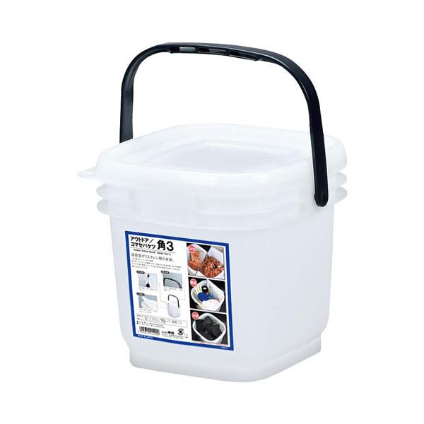 ■木炭などの水分を嫌うものの保管に最適です。【仕様】容量：3L外寸：195×180×H175重量：321g耐熱温度：−30℃〜60℃材質：蓋・本体：ポリエチレン、取っ手：ポリプロピレン原産国：中国SHINWA / シンワ / しんわ