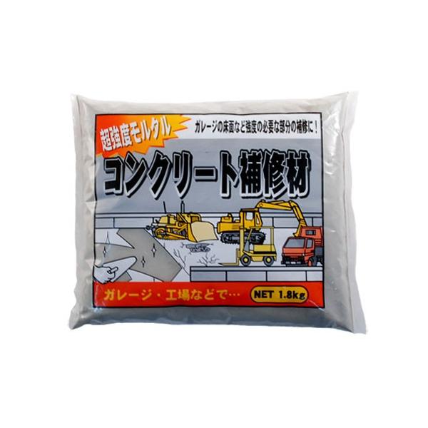 コンクリート建築物のスピード工事。超強度コンクリート補修材は通常のコンクリートに比べて早強性・接着性に優れ、圧縮強度も450kgf/cm2以上の強靭なコンクリートに仕上がります。 標準水量 本品1.8kgに対して230cc〜250cc