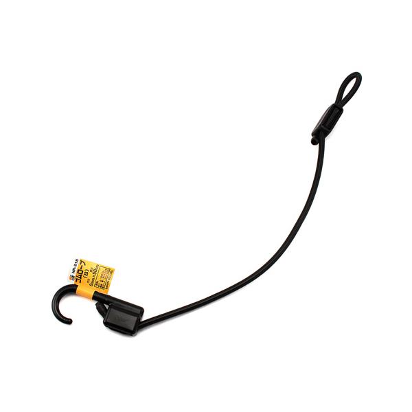 【商品説明】ポリエステル繊維で包まれたゴムロープです。用途に応じてお使いいただけます。【用途】荷物の簡易結束ブルーシートの固定など【材質】ゴム：合成ゴム被覆：ポリエステルフック：66ナイロン【サイズ】長さ(cm)：50太さ(mm)：6【注意...