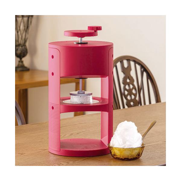 現在、家庭用かき氷器では他にない日本製です。品質・デザインもさることながら、ふわふわに氷を削る、業務用氷削機にも見劣りしないかき氷がご家庭でもお楽しみいただけます。■商品内容直径23cm高さ43cmかき氷器1個・本体：ABS樹脂・刃：ステン...