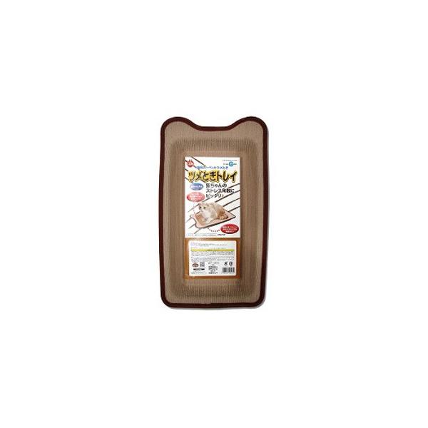 ●猫ちゃんのストレス発散にピッタリ！またたび付！●カーペットタイプのツメとぎです。●ホコリが飛び散りにくい皿型形状の深型トレイです。●裏面はTPR素材でズレにくく、床をキズつけません。