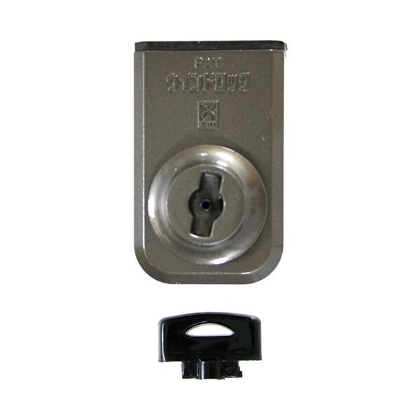 【商品説明】鍵付のサッシ窓用補助錠。換気のため窓を少し開けたままでも取付け可能です。上枠下枠2箇所に取付ければより安心です。【仕様】取付可能寸法(mm)：30〜45【色】ブロンズ【サイズ】サイズ(mm)：37×60×43【材質】本体：亜鉛ダ...