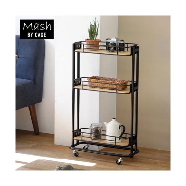 隙間に収まる幅20cmタイプ。キッチンやランドリーなど、場所をとらない省スペース スリムタイプです。●キャスターストッパーなし●隙間にて使用する際は、約22cmの有効寸が必要です。【仕様】全体：15kg、カゴ：5kgフレーム：スチール(φ1...