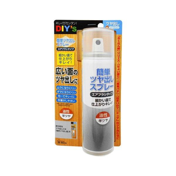 【商品説明】細かいキリのエアブラシタイプで一度に少量ずつ吹きつけるので、初めての作業でも簡単にツヤ合わせができます。広い面のツヤ合わせに最適です。(部分的なツヤ合わせには「簡単ツヤ出し液」をお使いください)「かくれん棒」シリーズ、「ちょい塗...