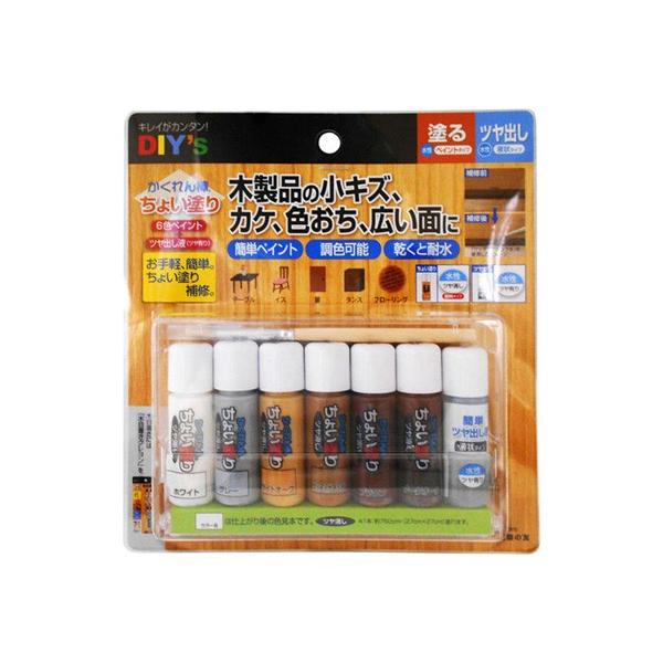 【商品説明】かくれん棒・ちょい塗りのセット品。木製品の小キズ、色おちなどの補修に。タッチアップで簡単に塗れるペイントタイプ、つや出し液、ハケをセット。付属のハケを使えば広い所も補修可能です。【用途】木製品、フローリングの補修に色：ホワイト・...
