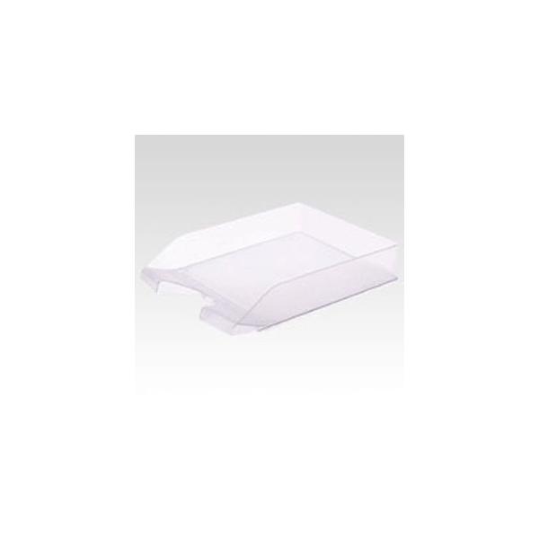 ■ 入数： 1個■ 本体色(軸色)： クリアー■ 規格： A4判タテ型■ 外寸： 幅255×奥347×高65mm■ 内寸： 幅245×奥325×高57mm■ 材質： PSトレー / 机上用品