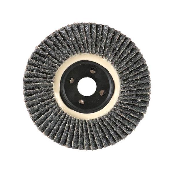 コンクリート、石材のハツリ作業におすすめなコンクリートディスクです。【用途】コンクリートの表面研磨、面取り、面ならし、コンクリート面の塗装はがし作業。【機能】シリコンカーバイト材により鋭い切れ味と滑らかさがあります。多羽根ペーパーにより振動...