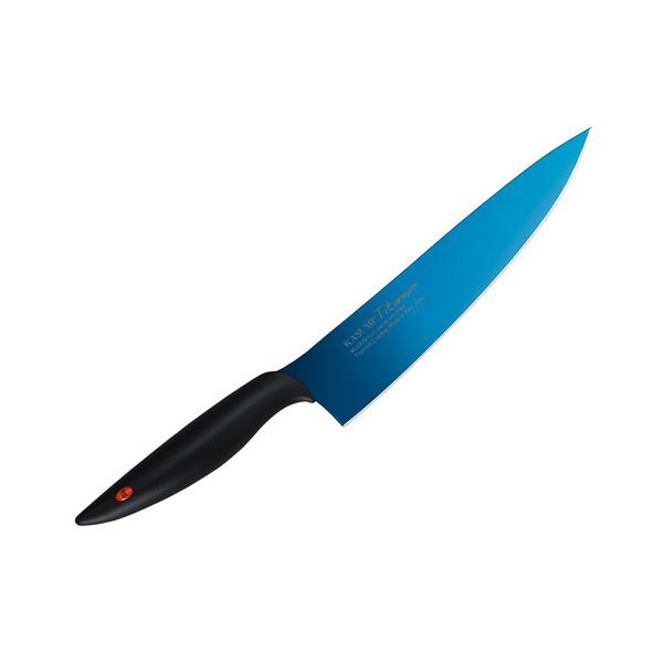 耐摩耗性・粘りに優れたモリブデンバナジウム鋼にチタンコーティングを施し、耐食性と彩りをプラス。関の熟練職人が一丁ずつ丹念に仕上げて、抜群の切れ味と機能性を実現しました。■仕様全長：34cm刃渡り：20cm重量：125g用途：主に肉を切るのに...