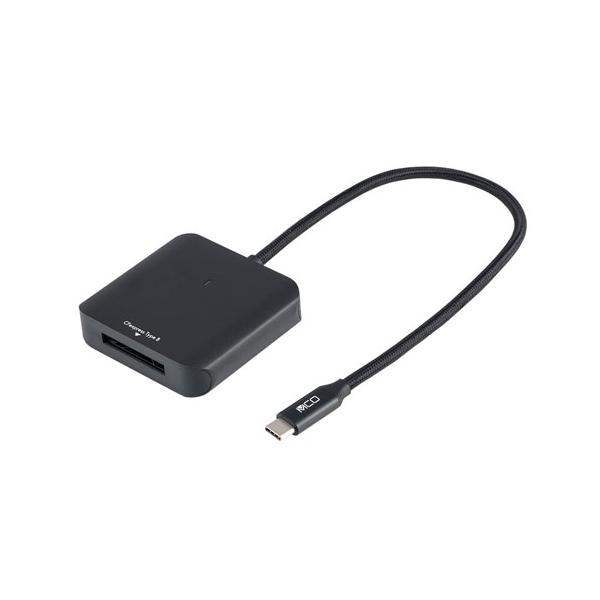 Type-Bカードを超高速転送!CFexpressカードリーダー。■写真やビデオのデータをパソコンやタブレットなどに超高速転送!!CFexpress Type-Bカードを超高速データ転送するCFexpressカードリーダー。リード952MB...