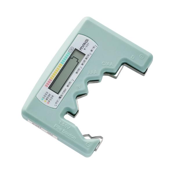 電池の残りが一目で分かる電池残量チェッカー■まだ使えるかな？と気になる電池の残量確認に便利です。■単1・2・3・4・5形乾電池のチェック可能。■赤・黄・緑と残量が分かりやすいメーター表示。【仕様】サイズ：92×65×14mm重量：30g機能...