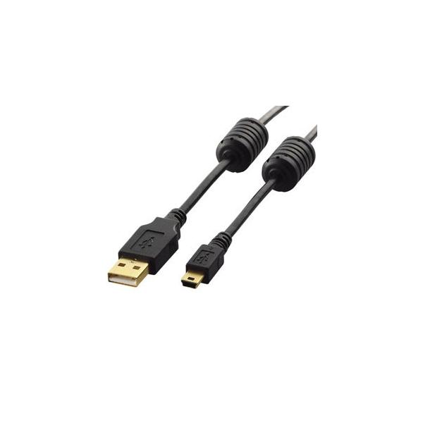 ノイズに強いフェライトコア付き。パソコンやゲーム機に、USB(mini-Bタイプ)のインターフェイスを持つ外付けハードディスクドライブやデジタルカメラ、ポータブルゲーム機等の周辺機器を接続できる、mini-Bタイプのフェライトコア付きUSB...