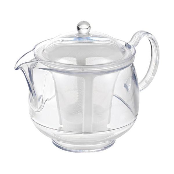 ガラスのように透明だのに軽くて割れにくいクリアティーポットに、ポリエステルメッシュのストレーナー付き。網目が細かいので緑茶に最適！水切れがよく注ぎやすさ抜群！大きめタイプ。■ 商品サイズ119×168×135mm(満水：730ml)■ 商品...