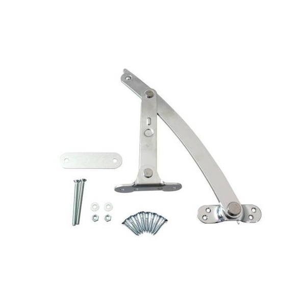 解放時の扉を一定の角度に固定させます。家具・タンスの蝶番(丁番)シリーズ扉の解放位置の保持。ドアや開き扉を開いた状態でとめておく金物です。■カラー：クローム■鉄hilogik / はいろじっく