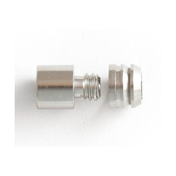 棚の増減や高さ変更を、ダボの脱着により簡単に行えます。家具収納棚パーツ・補修部品家具の組立・補修等。ネジ式のダボ棚受です。■サイズ：9mm■材質：真鍮■入数：4組入棚板が平行になる位置に木づちなどで打ち込んで下さい。hilogik / はい...