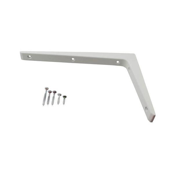 シンプルなL型の棚受【仕様】入数：1カラー：ホワイト材質：アルミダイカストhilogik / はいろじっく