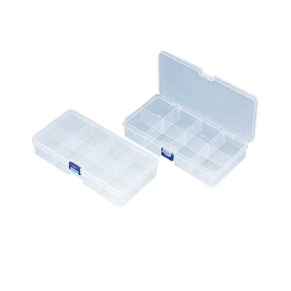 小物収納の種分けに最適。【用途】小物収納。【機能・特徴】小物収納の種分けに最適です。ピッタリ一体、W機能で持ち運び収納も便利です。蝶番、バックルはオール別部品使用で、耐久性抜群です。仕切板ロック機能付で、小物が混ざりません。【仕様】色：クリ...