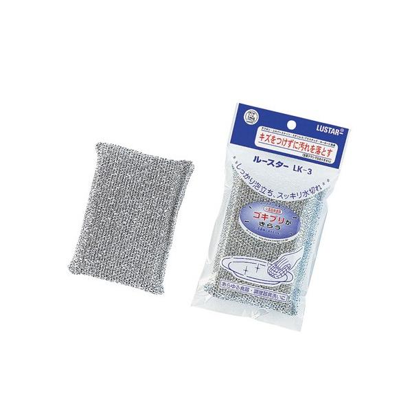 表面にアルミ蒸着加工を施してあるタワシです。この蒸着アルミをゴキブリが嫌う便利なタワシです。ソフトタイプ：アルミ微粒子を特殊加工したタワシ。ステンレス・テフロン・シルバーストーン・プラスチック製品にキズが付きにくく、汚れを簡単に落します。縦...