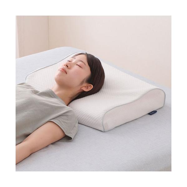 エアロキューブ（R）とウレタンフォーム（エアタッチ（R））の2層構造で、頭と首をしっかり支えるピローです。国内工場で生産（充填・加工）しています。上層はエアタッチ（R）がS字形状になっており、頭の重さを分散します。下層は反発性に優れたエアロ...