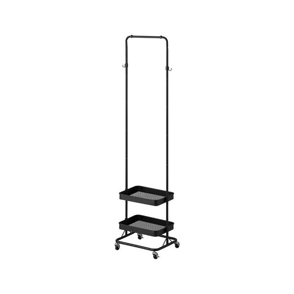 収納するものに応じて、ハンガーの高さを4段階変えられるハンガーワゴンです。接続するポールの本数を変えることで、高さを調節することができます。スリムタイプで使いやすいサイズです。かごは約2.5cm間隔で15段階高さ調整可能です（※転倒するおそ...