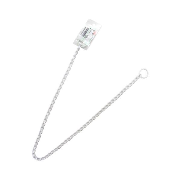 【商品説明】両端に溶接リングをセットした、電着塗装のカラフルなチェイン【用途】転倒防止・連結部品・張り固定に。【色】白【材質】鉄【サイズ】鎖の太さ(mm)：2全長(mm)：600表面処理：白参考使用荷重(kg)：40【注意】参考使用荷重を超...