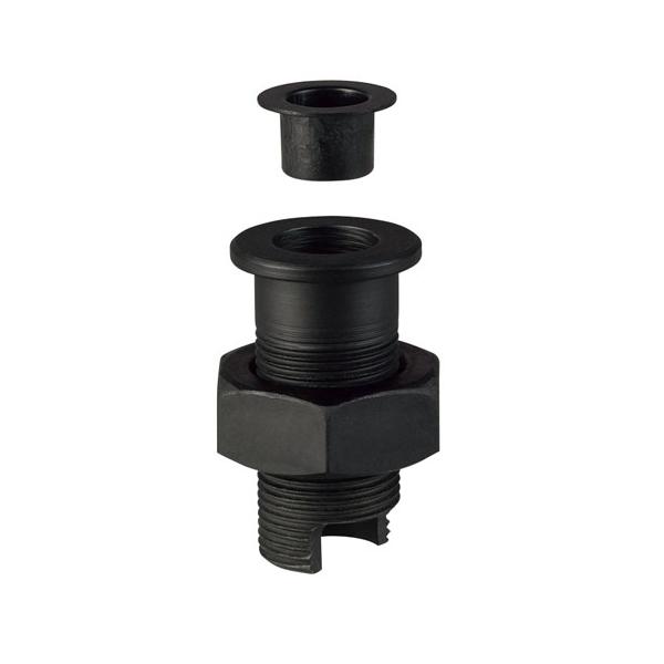 Zライト専用クランプ。机に埋め込むタイプのクランプ。Z-LIGHTとデスクに一体感が生まれます。■商品仕様取付方法  クランプ切込穴寸法  φ22mm寸法  幅φ29mm・高50mm重量  0.1kg材質仕上  鋼(黒塗装)回転制御・抜け止...