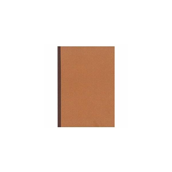 表も裏も無地のクラフト表紙。自由にデザインできます。【仕様】罫内容：A罫（7mm）×35行止め罫製本：糸綴じ枚数：40枚ニッポンノート / Nippon Notebook