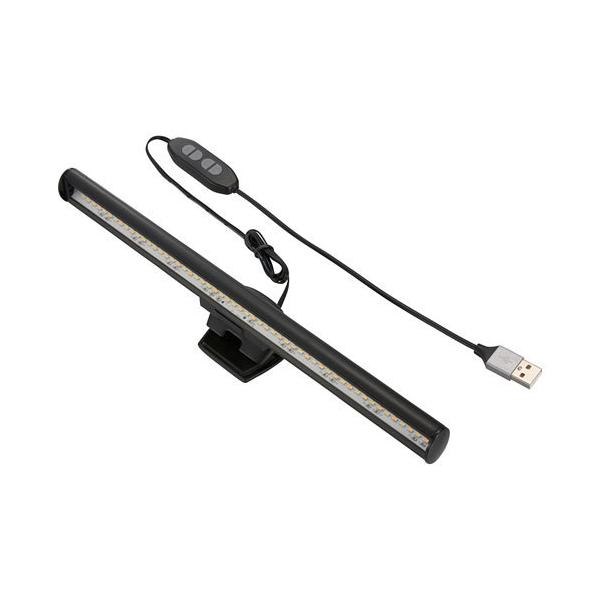 【特長】●厚さ10mmまでのモニターに対応●クリップ式で簡単設置●10段階(約100〜10％)調光、3段階(電球色/白色/昼光色)調色機能付き●90°角度調節可能●USB給電(Type-A)●ウェブカメラが隠れない設計●コントローラー、収納...