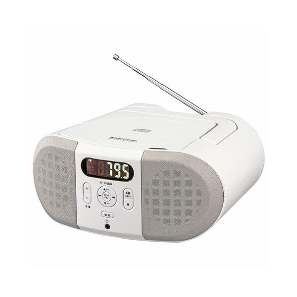 【特長】●くっきり見やすいデジタル表示CDラジオ ●高音質ステレオスピーカー搭載 ●全ボタン前面配置で操作しやすい ●乾電池とコンセントの2電源対応可能 ●AM/FM各最大20局ラジオ ●CD-R/RW対応 ●本体カラーはホワイトオーム電機...