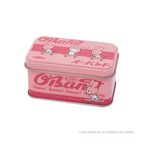 オーバンド×サンリオキャラクターズ。茶色と黄色のパッケージでおなじみの輪ゴム”オーバンド”と”サンリオキャラクターズ”とのコラボ商品が誕生。ハローキティ、シナモロール、マイメロディ、クロミの全4アイテム。缶も輪ゴムも、それぞれのキャラクター...