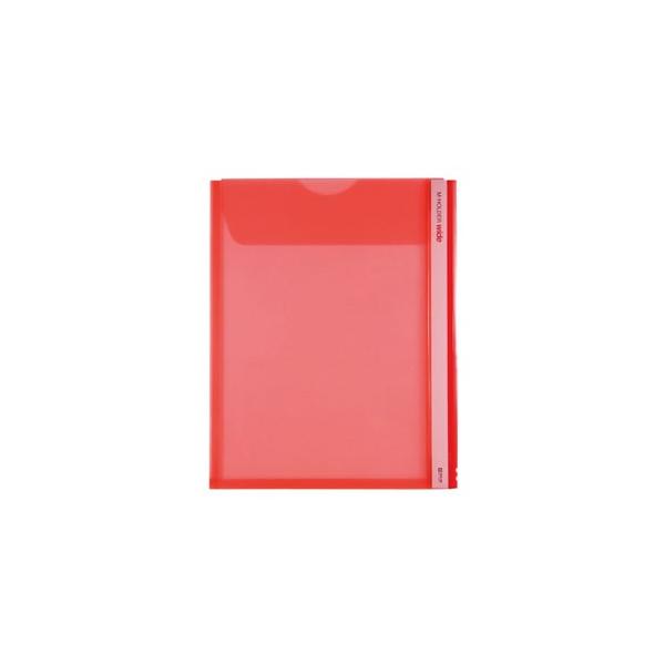 ■ 入数： 1枚■ 本体色(軸色)： 赤■ 規格： A4判タテ型■ 外寸： 縦303×横242×マチ20mm■ シート厚： 0.2mm■ 材質： 本体＝再生PP■ とめまるタック1組付※インクが乾いていない印刷物をクリヤーホルダーに入れると...