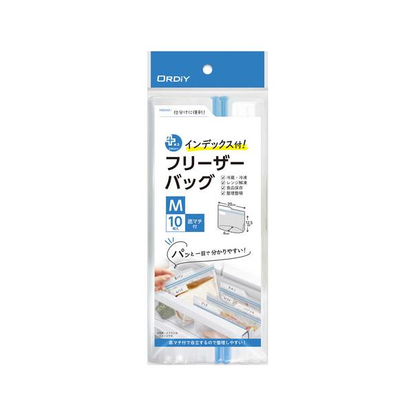 整理しやすいインデックス付き！■ 食品保存や小物の収納などに使用できる“プラスプラス”ジッパー袋です。■ 食品衛生法(厚生省告示第370号)に適合しているので安心して食品調理に利用可能です。■ パッと一目で分かりやすいメモが書けるインデック...