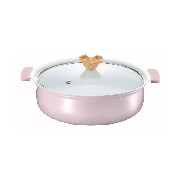 ■軽くてかわいい友達と楽しむ卓上鍋。■ころんとぷっくりフォルム＆流行のくすみカラーでSNS映えもバッチリ！■料理を美しくおいしそうに見せる！ピュアホワイトなセラミックコーティング。■味や風味を損ないにくい機能性も備えている！■小ぶりなつまみ...