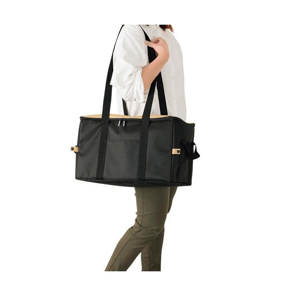 いつもの買い出しにも、週末のアウトドアにも便利なビッグバッグ！三層構造、厚さ3mmの断熱材で保温・保冷。レインコートと同じPEVA生地だから、ササッと拭けて衛生的。底板付きでたくさん入れても型崩れしにくい。外側には便利な外ポケット付、内側に...