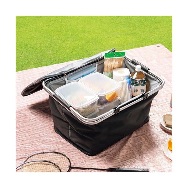 ■商品サイズ使用時/560×400×290mm、収納時/570×430×60mm■商品重量900g■材質本体/ポリエステル(600デニール)、内面/PEVA、フレーム/アルミニウム、持ち手/エラストマー、断熱材/ポリウレタン■仕様容量/46...