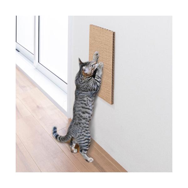 壁に貼るだけ！猫の高さに合わせられるつめとぎ・壁に貼ることができる猫専用の爪とぎです。・貼る高さを猫の大きさに合わすことができます。・貼ってはがせる吸着タイプです。ノリ残りがなく、繰り返し貼って使用できます。・ヨコ向きでも貼れます。■ 商品...