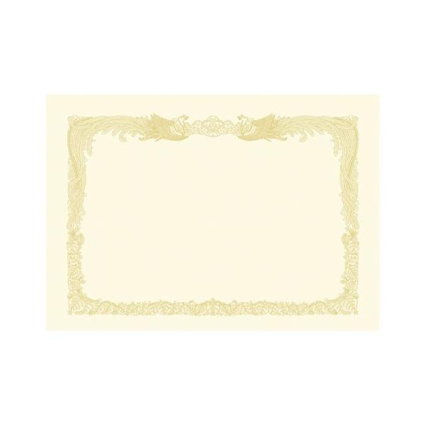 ■ 入数： 10枚■ 規格： A3判■ 外寸： 縦297×横420mm■ 紙厚： 0.24mm■ 材質： ケント紙■ テスト印刷用紙2枚付※鳳凰の枠柄に金粉印刷と遜色のない「特殊金印刷」を施しています。ささがわ / タカ印賞状用紙