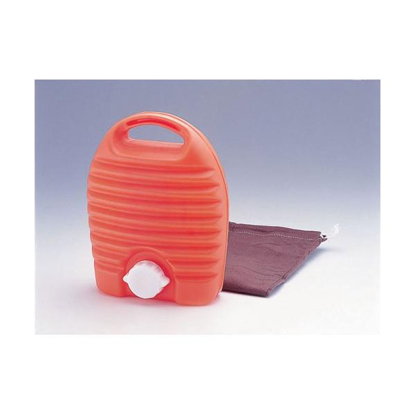 幅×奥行×高さ(mm)：270×220×110容量(L)：2.6重量(g)：480材質：本体/ポリエチレン・キャップ/ポリプロピレン、耐熱ゴムパッキン取っ手付きの本体は熱いお湯を入れても持ち運びに便利 です。本体は垂直に立ちますので場所をと...