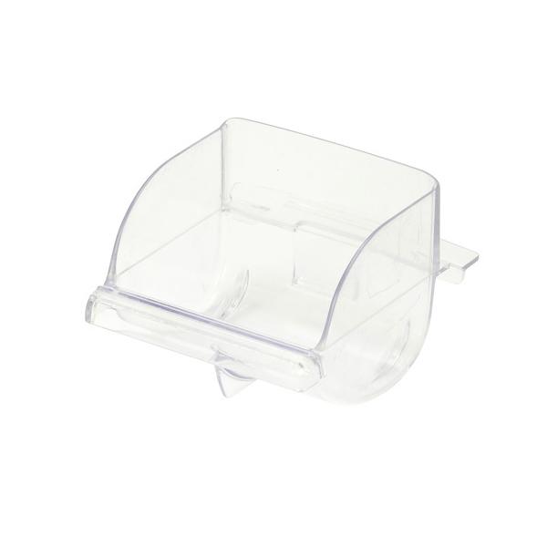 止まりやすくて食べやすい！小鳥にやさしい専用食器イージーホームバードシリーズにピッタリ！スライド扉専用食器。丸みがあって止まりやすく浅型、傾斜で食べやすい。Ｍサイズ。扉幅が約85mmから95mmのケージでご使用ください。■ 材質/素材PS樹...