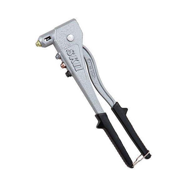 簡単に美しくカシメができます。■部材と母材の締結。■鉄板等を接合する場合、片側が密閉された母材でも、あらかじめドリルで接合する母材と部材に穴をあけて、ブラインドリベットをハンドリベッターにセットしてかしめて接合できます。■握りやすくて楽に力...