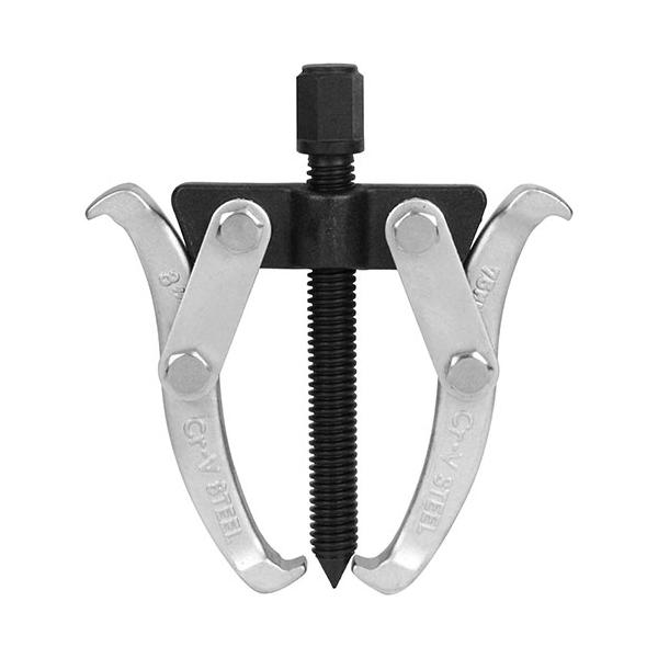 ギアやプーリーの引き抜き作業に便利です。【用途】機械の軸部からの、ギアやプーリーの引き抜き作業。【機能・特徴】75mm径までのギヤ・プーリーを引き抜くことができます。【仕様】2本爪。引き抜き物の直径：最小40mm・最大75mm爪の届く長さ（...