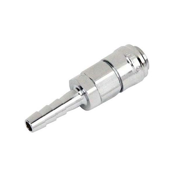 軽量設計なのでハンドツールの手元接続に最適です。■小型空気工具・空圧機器配管等。■プラグ・ソケットの接続は、押し込むだけのワンタッチ接続です。■自動開閉バルブ付きです。【仕様】接続ホースサイズ：1/4インチ常用圧力：1.0MPaホース取付用...