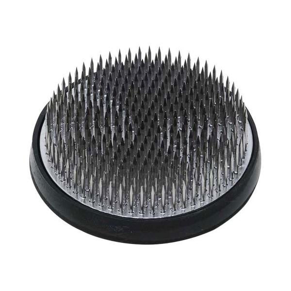 ステンレス針でサビにくいから生け花に最適です。剣山。生け花用です。錆びにくいステンレス針です。底面はすべりにくいゴムマット付きです。■仕様形状：大丸サイズ(約)：80mm重量：約490gゴムマット付■材質本体：鉛針部：ステンレス