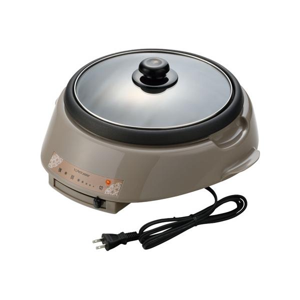 温度調節機能付きのグリル鍋。本体から鍋を取り外すことができるので、内鍋は丸洗い可能です。蓋は中が見えやすい強化ガラス製です。サーモスタットで設定温度を自動維持し設定温度に合わせて加熱の停止と再開を自動調節します。2〜 4人用。■サイズ・重量...