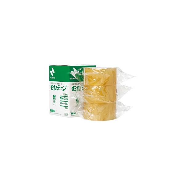 ■ 入数： 3巻■ 寸法： 幅50mm×長50m■ 巻芯径： 76mm■ テープ厚： 0.05mmNICHIBAN / にちばんセロハンテープ / 貼・切用品