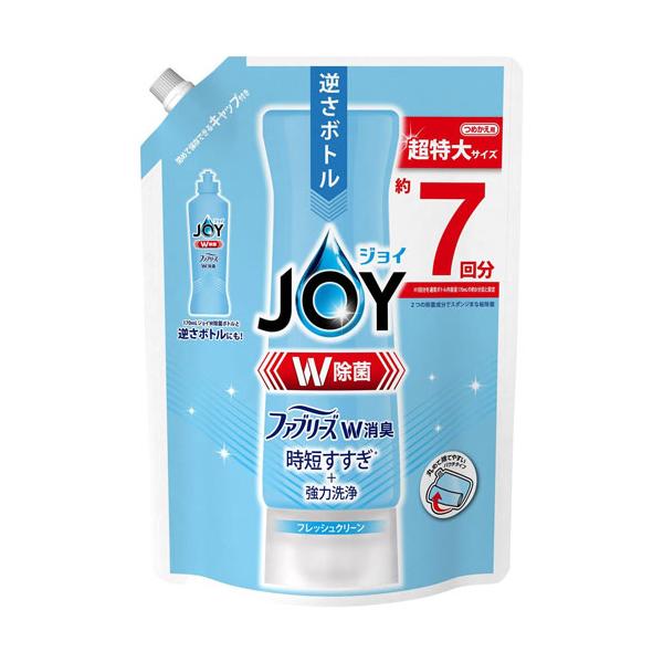 NEW！洗浄力・除菌力・すすぎの黄金比ジョイ誕生。すべての便益を最高レベルに実現●金たわし・ブラシなしでも焦げ付き汚れ一発ラク落ち●一発洗浄 + 時短すすぎ(※1)●2つの除菌成分でスポンジ除菌シンク掃除も●ファブリーズ消臭技術●フレッシュ...