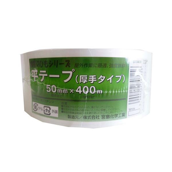 通常のレコード巻と比べ厚手の為、縦裂けしにくいPPに比べ紫外線に強く、屋外での作業に最適鮮やかなカラーで色分けにも色：白サイズ：幅50mm×長さ400m材質：ポリエチレン