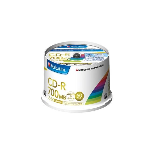 ■ 入数： 50枚■ 対応倍速： 48倍速■ 容量： 700MB■ ケース： スピンドルケース■ レーベル： インクジェットプリンタ対応■ ワイド印刷エリアタイプ■ インデックスラベル1枚付三菱化学 / みつびじ / ミツビシ / Mits...