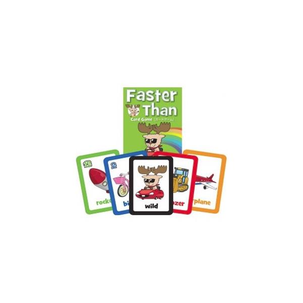 “Faster Than”(「…は？より速い」)は、乗り物の単語などを楽しく学べる、数字付きフルカラーのカードゲームです。伝統的な日本のゲームをベースとし、生徒のレベルに合わせた比較級の練習ができるのが特徴です。学習したい内容に合わせて、他...