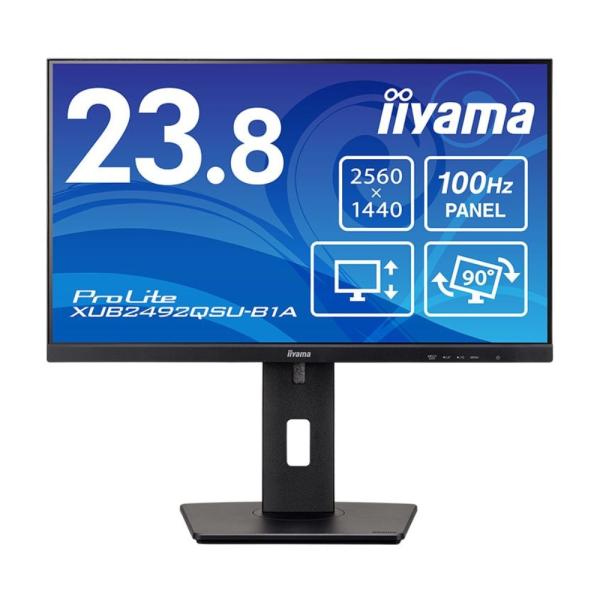 【保証】新品メーカー保証：3年※初期不良も含めお困りの際はメーカーへご連絡をお願いしますiiyama　サポートお問合せ窓口お電話： 03-3570-6374【商品詳細】画面：23.8インチ IPS方式パネル ノングレア 2560×1440 ...